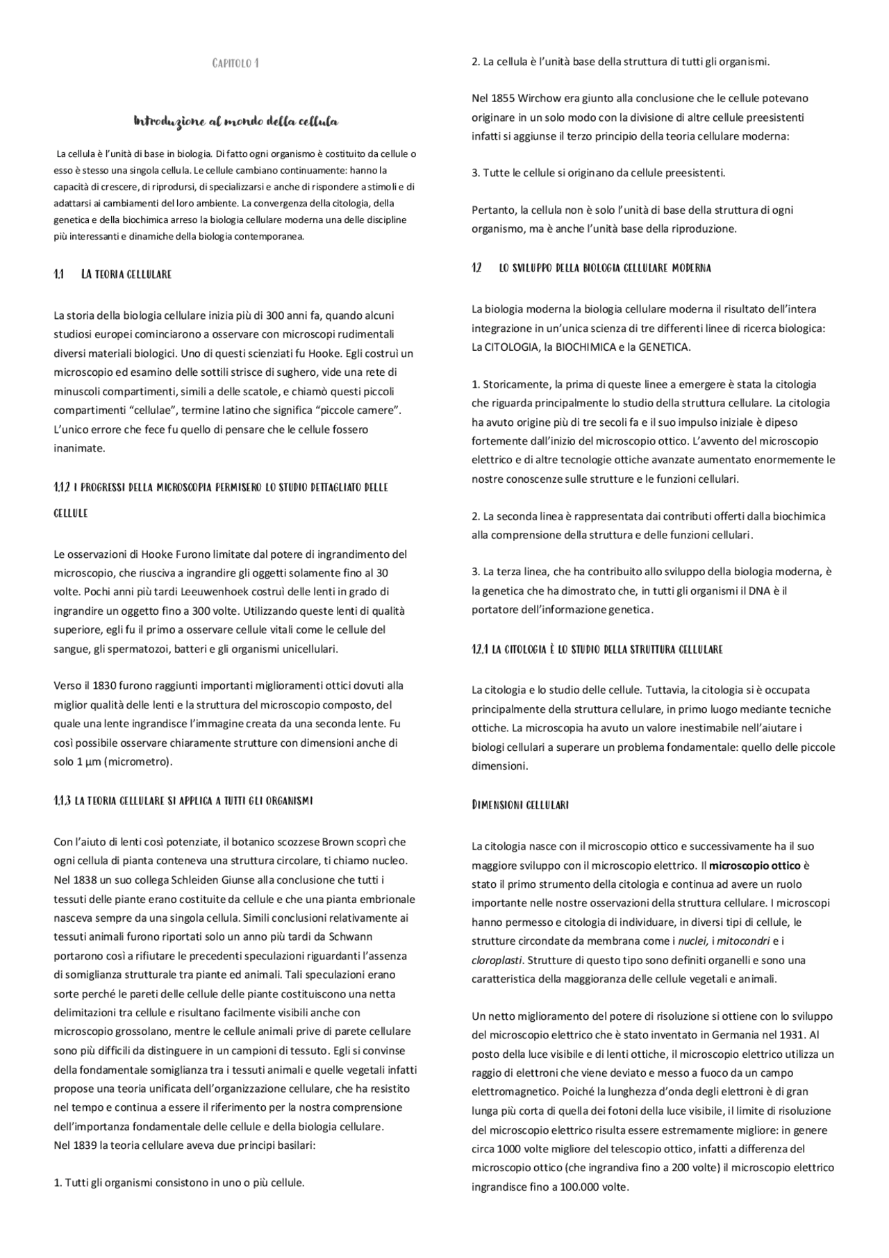 Becker Capitolo 1 Sintesi Docsity