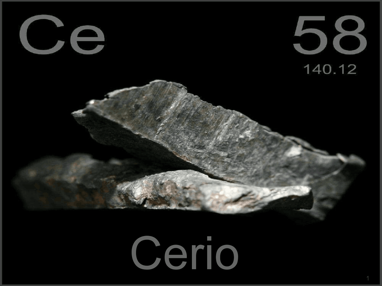 Cerio elemento de las tierras raras - Docsity