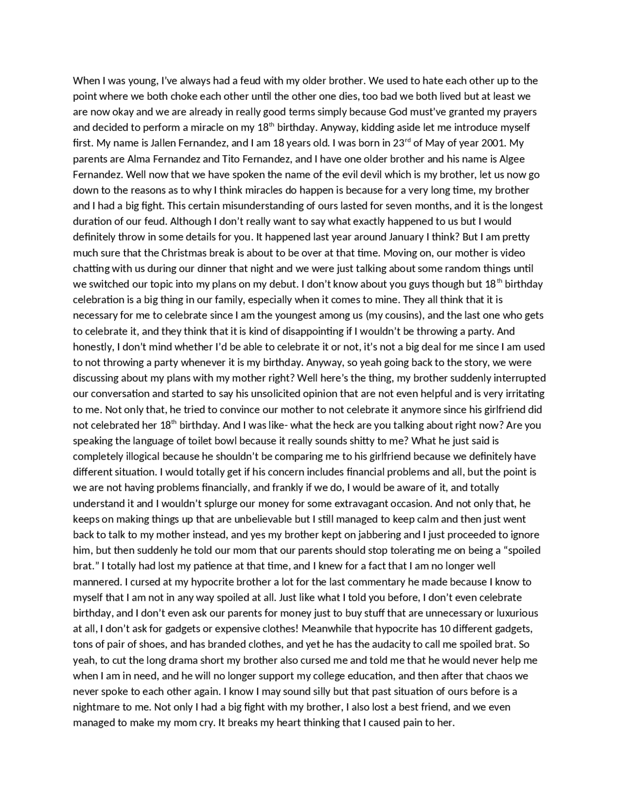 Creative Non Fiction Writing Document For Cnf Essays University