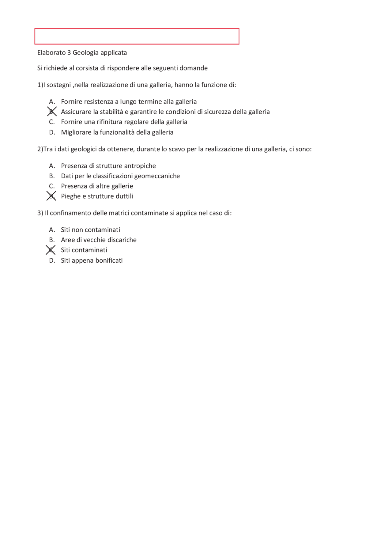 Elaborato Geologia Applicata Macroarea3 Ingegneria Civile L 7 Unipegaso