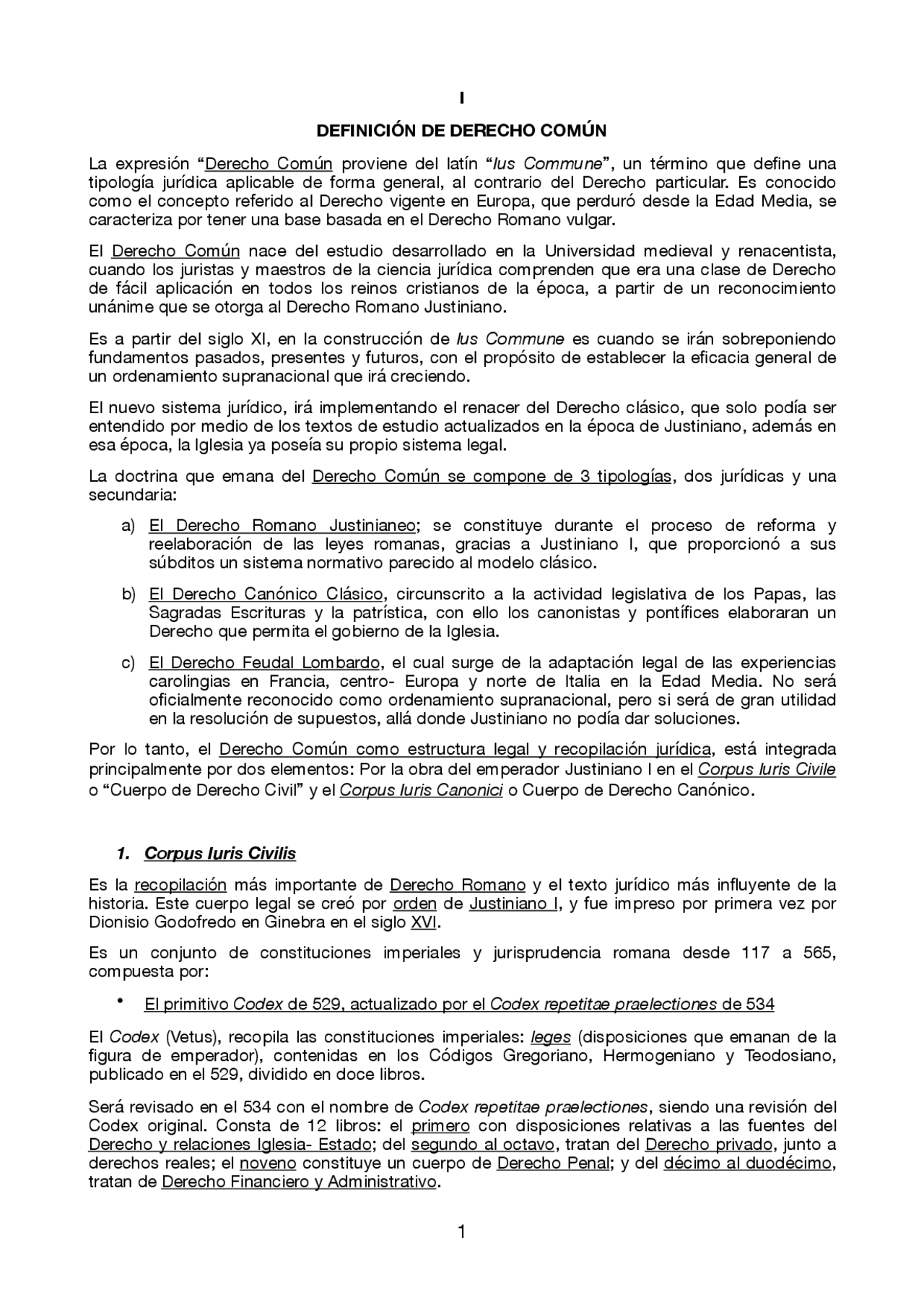 Apunte De Derecho Común Europeo Apuntes De Derecho Común Docsity