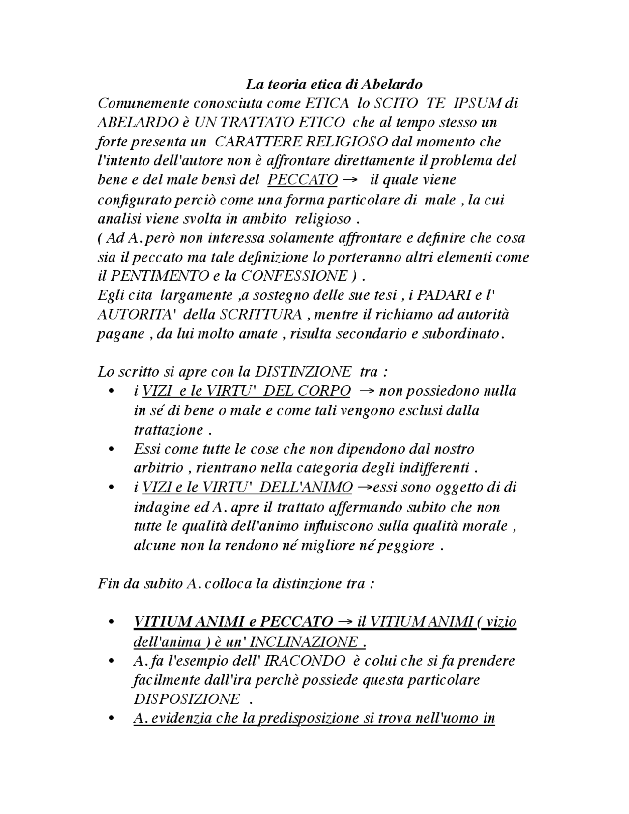 Teoria Etica Di Abelardo Docsity