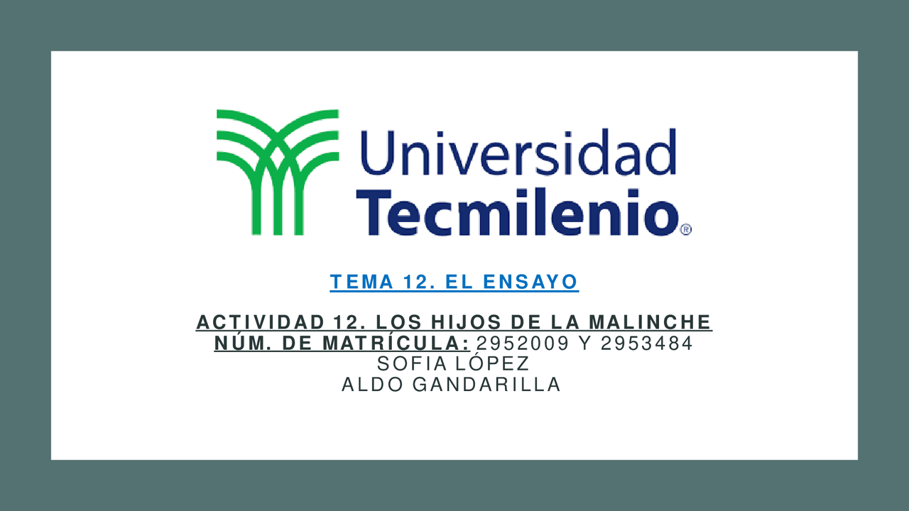Los Hijos De La Malinche Docsity