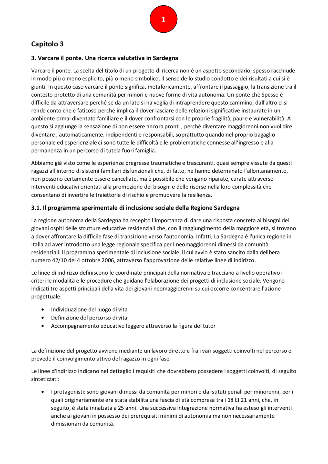 Costruire Resilienza Cap 3 Docsity