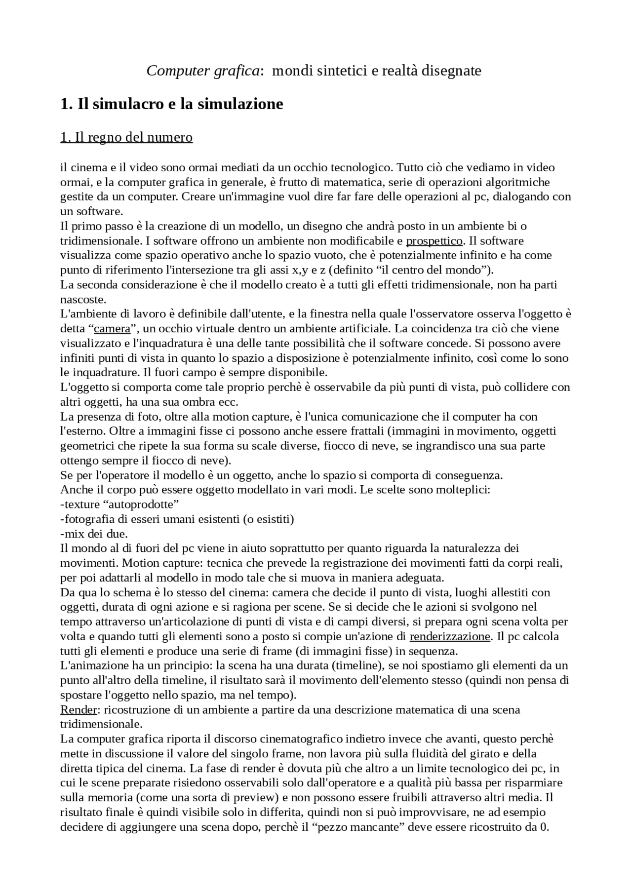Libro Computer Grafica Per Esame Di Regia Video Appunti Di Computer