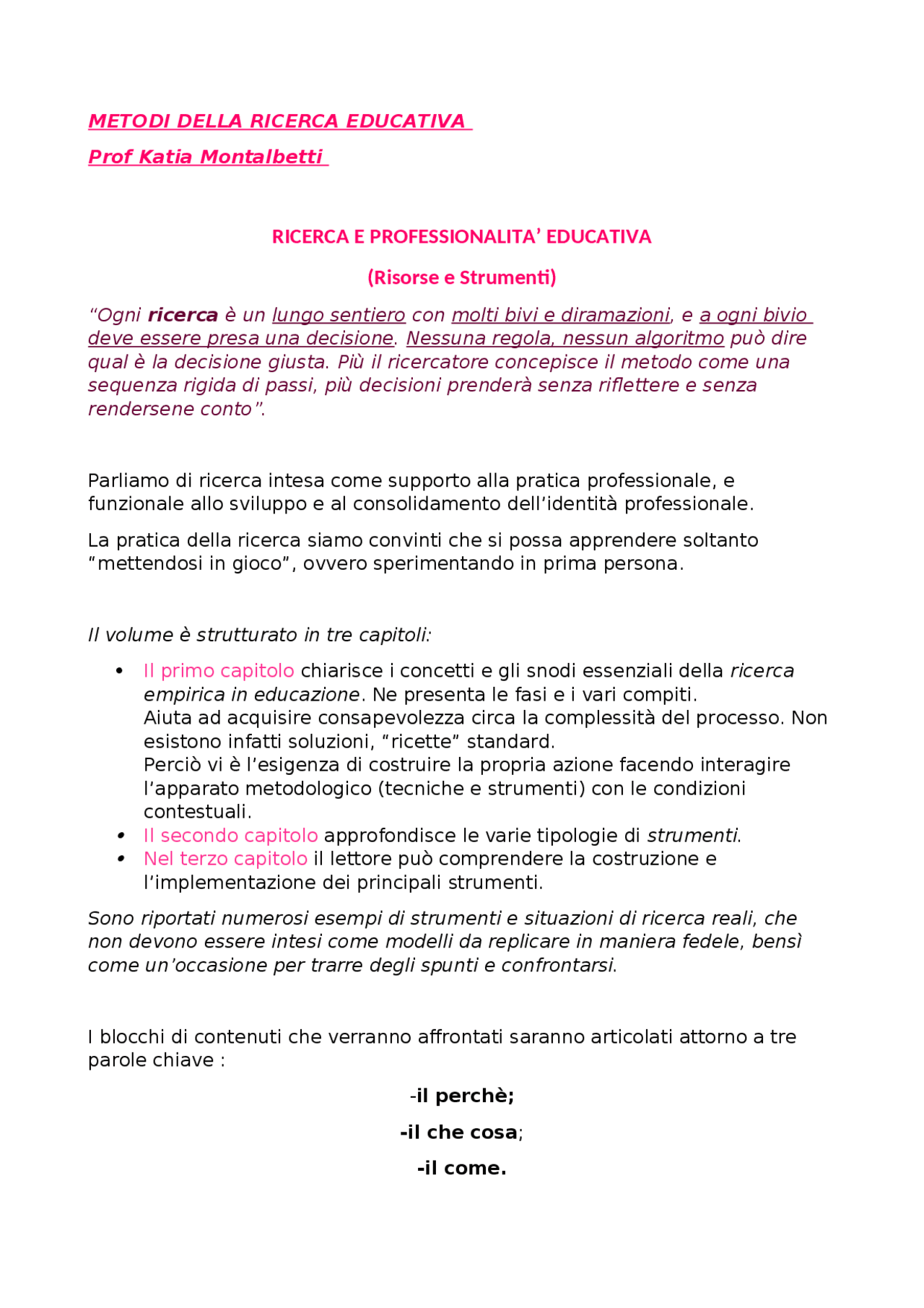 Metodi Della Ricerca Educativa Docsity