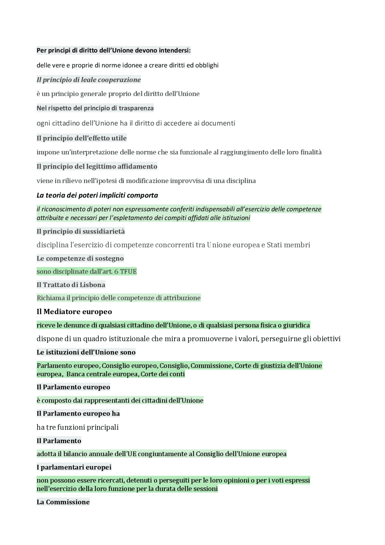 Diritto Internazionale 2 Modulo Docsity