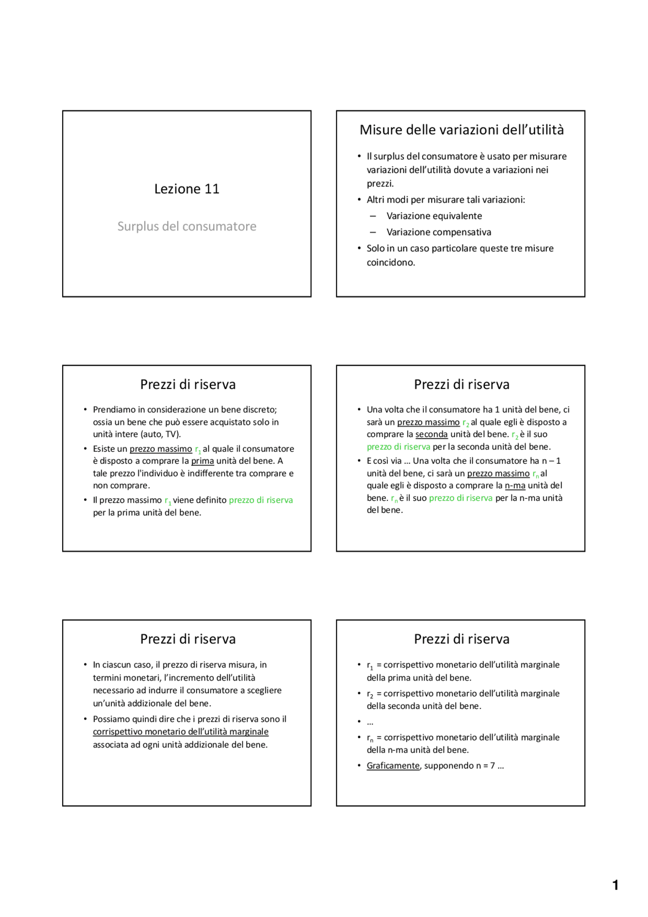 Surplus del consumatore - Docsity