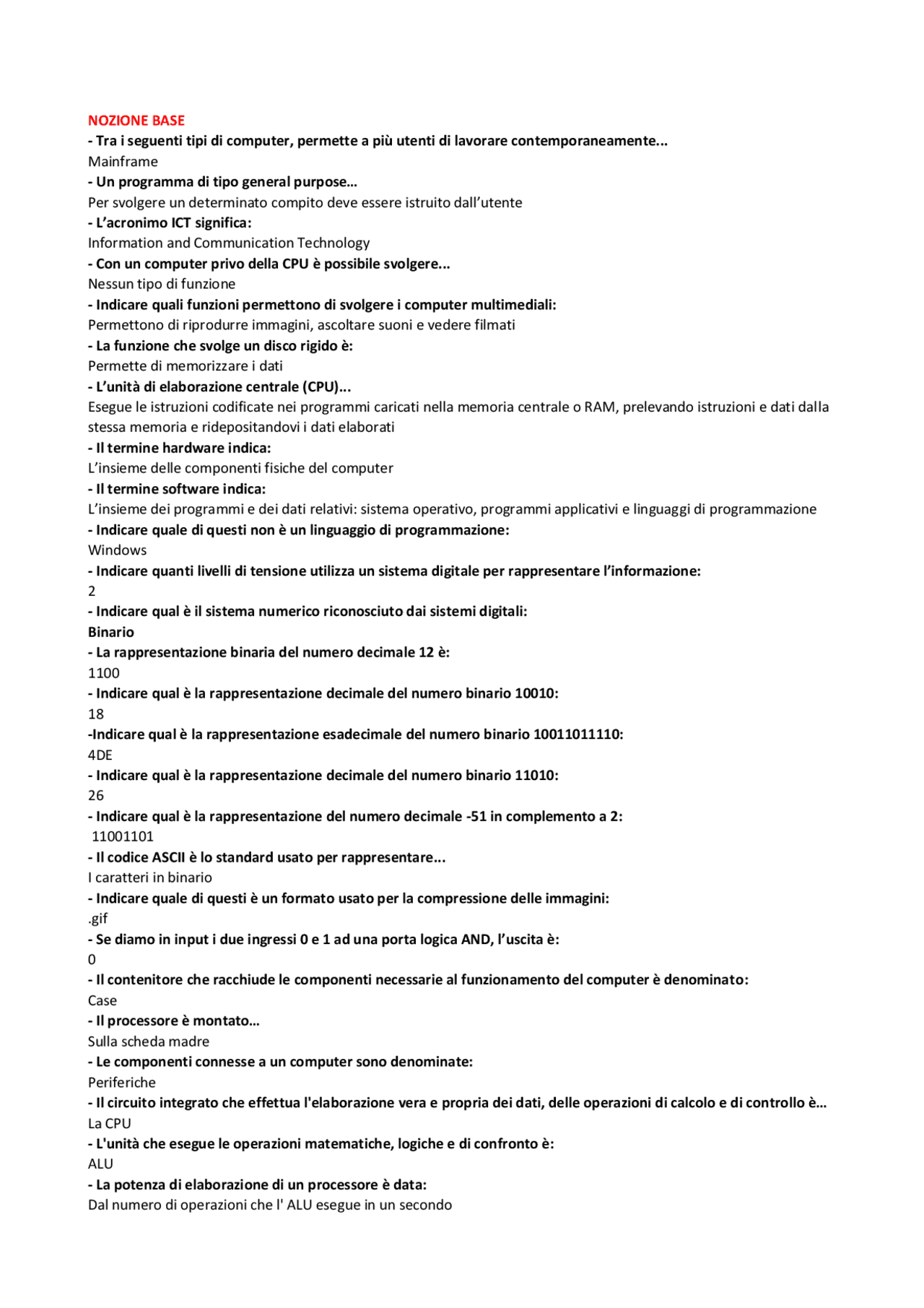 Pegaso Domande Esame Programmazione Ingegneria Civile Ambientale