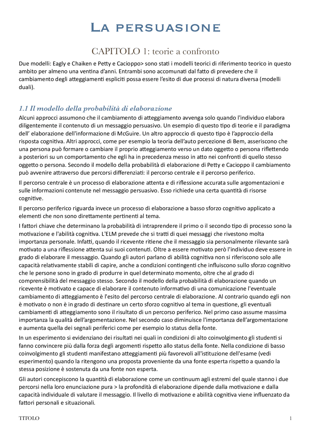 La Perusasione Riassunti Libro Docsity
