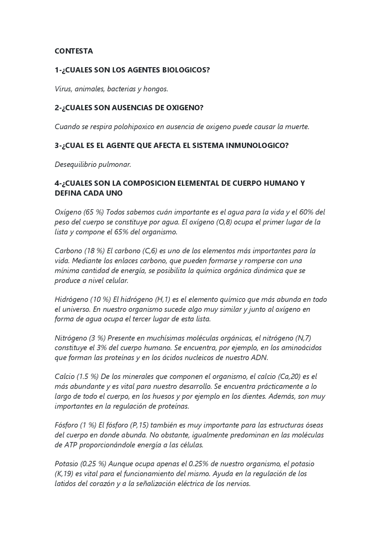 RESUMEN MEDICOS SOBRE BIOQUIMICA - Docsity