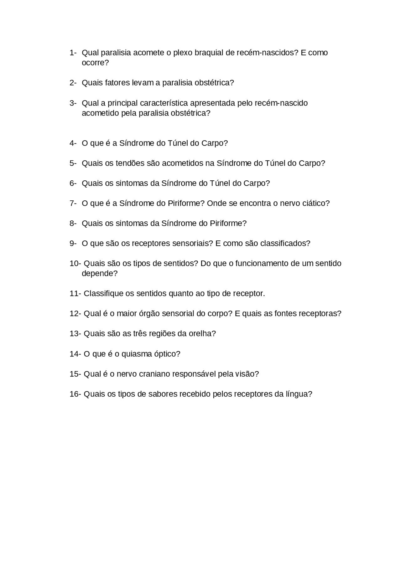 Revisao Sistema Nervoso Docsity