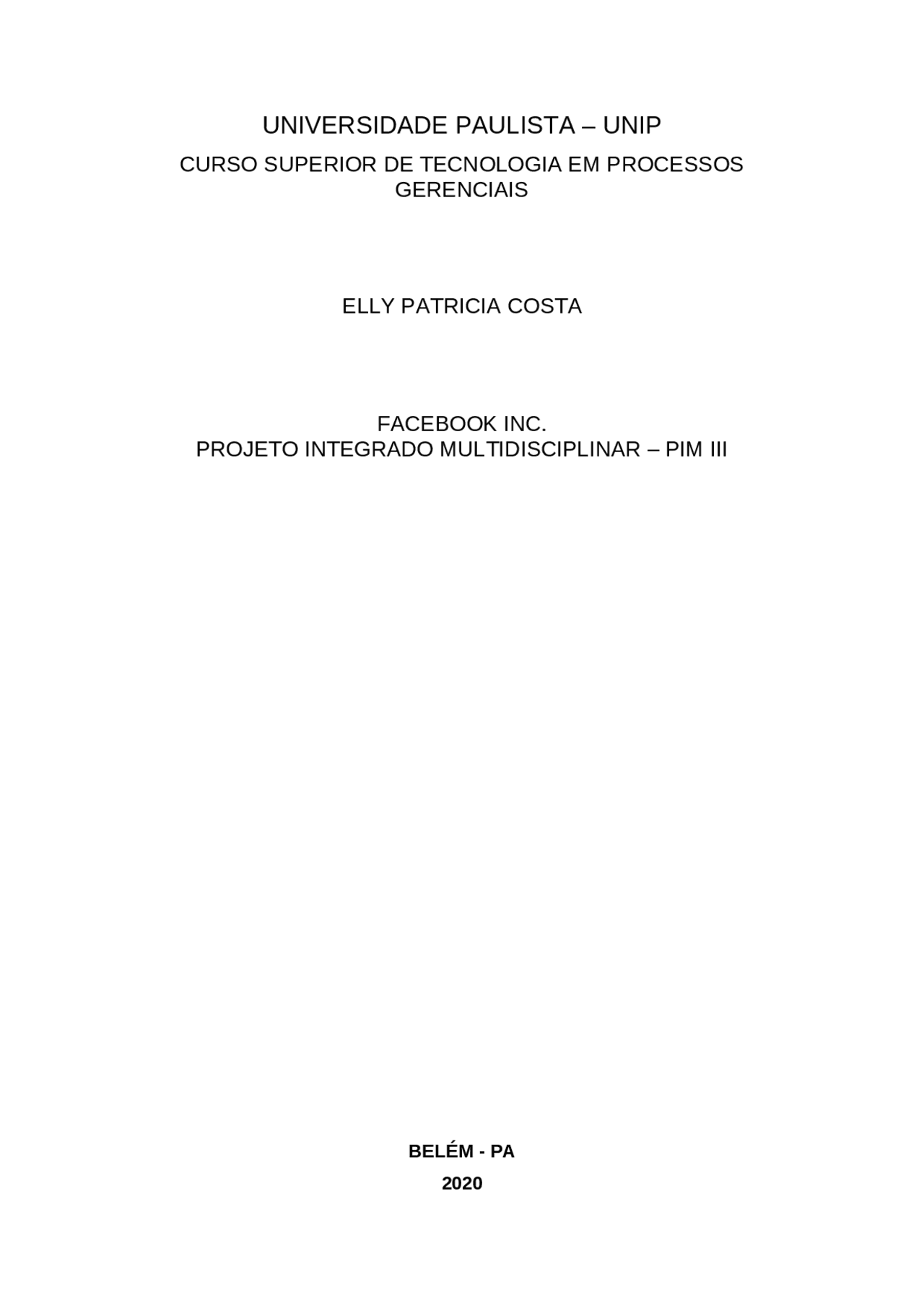 Pim Iii Processos Gerenciais Docsity