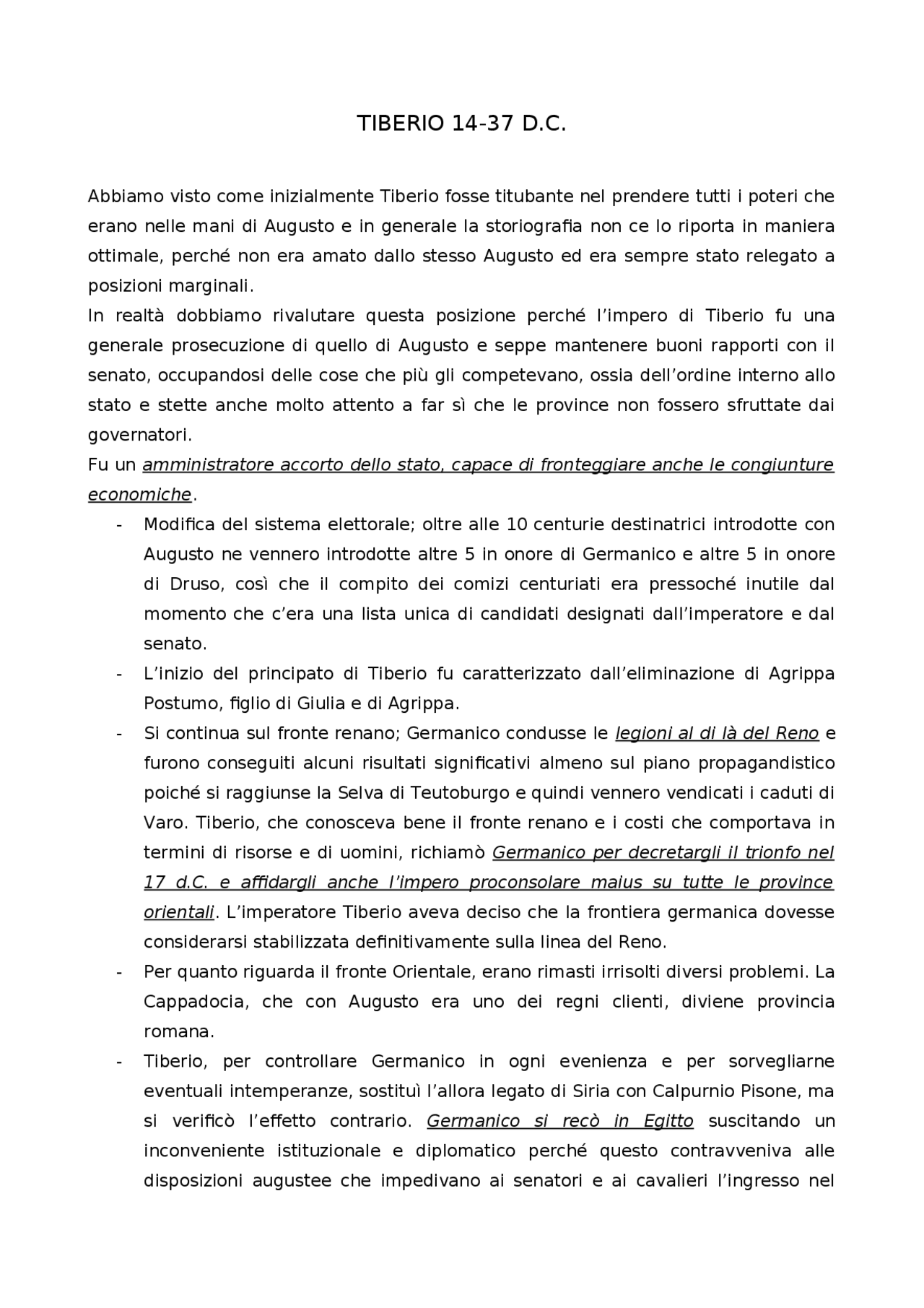 Appunti Di Storia Romana Docsity