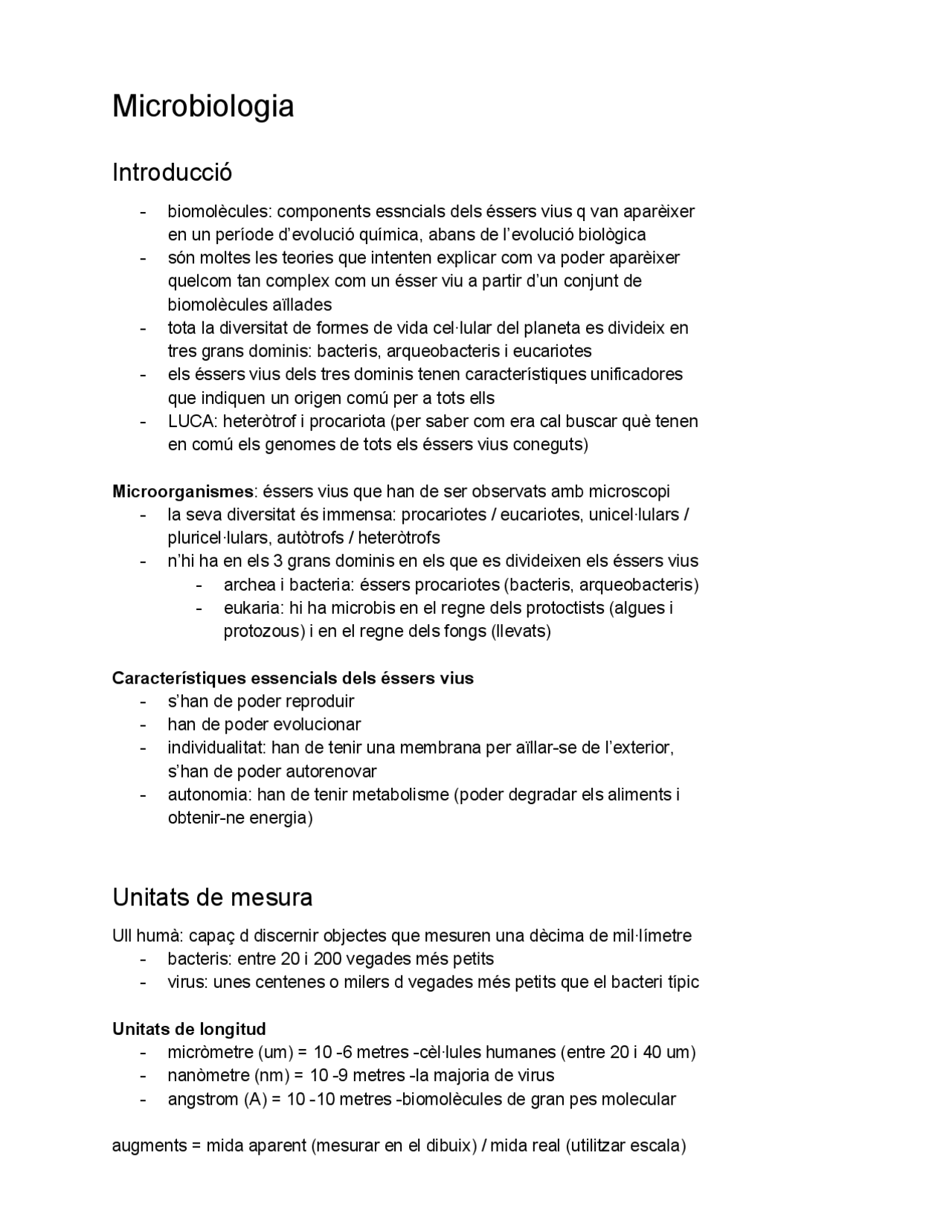 Apunts De Biologia 2n Batx Part 1 Docsity