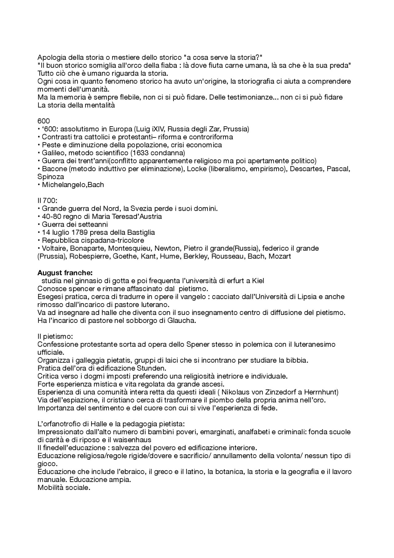 Storia Delleducazione Docsity