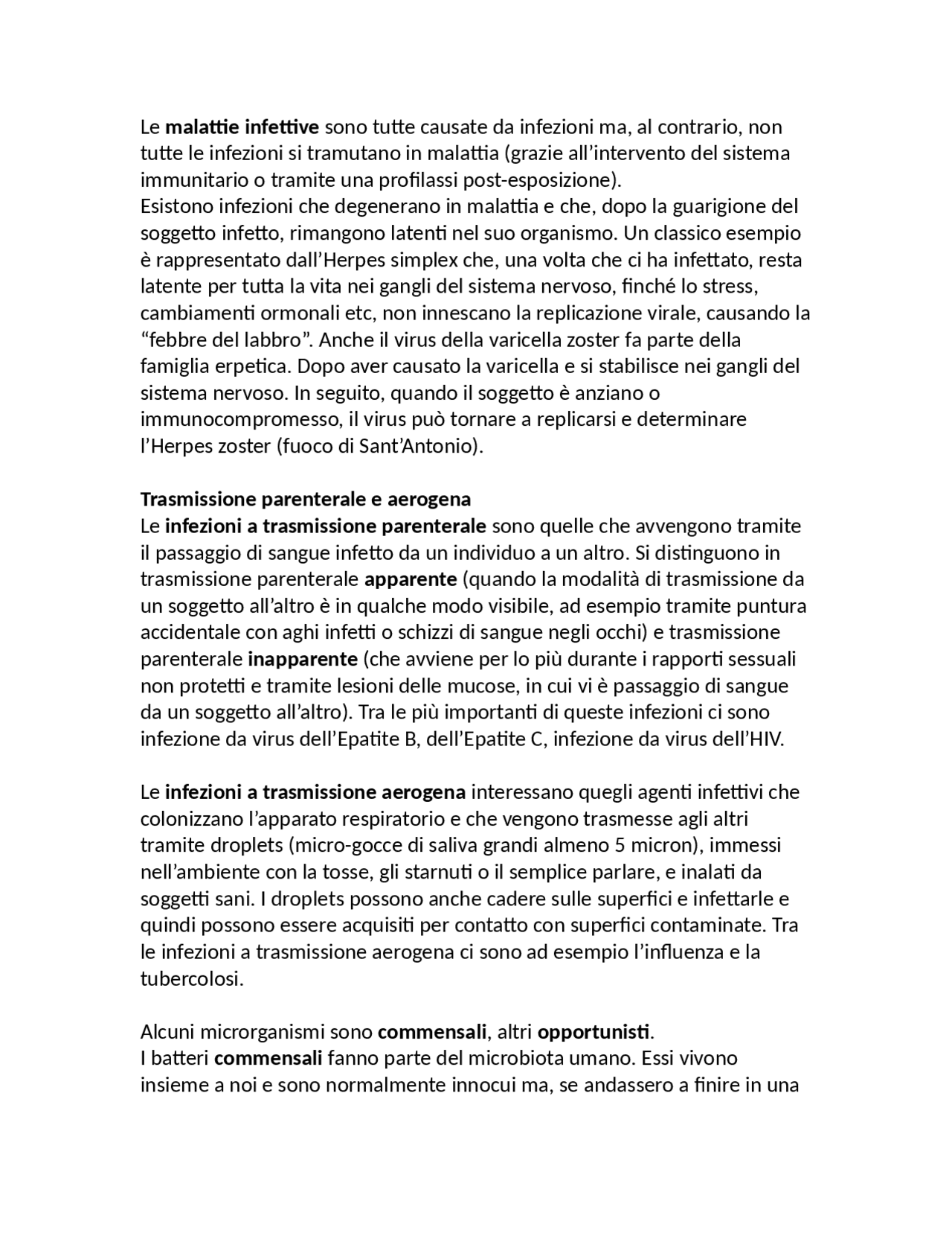 Malattie Infettive Prevenzione Docsity