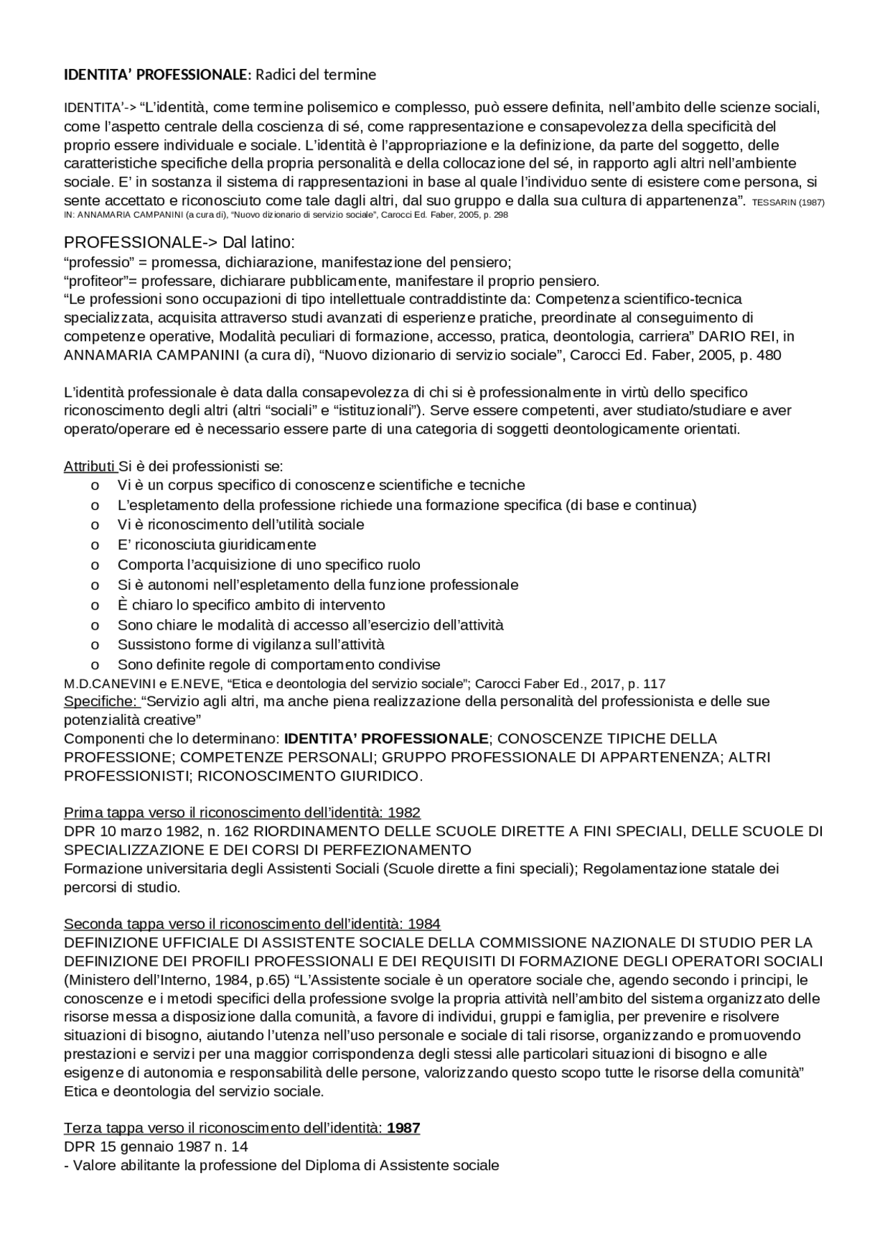 Appunti Di Slide Ppt Principi E Fondamenti Del Servizio Sociale Docsity