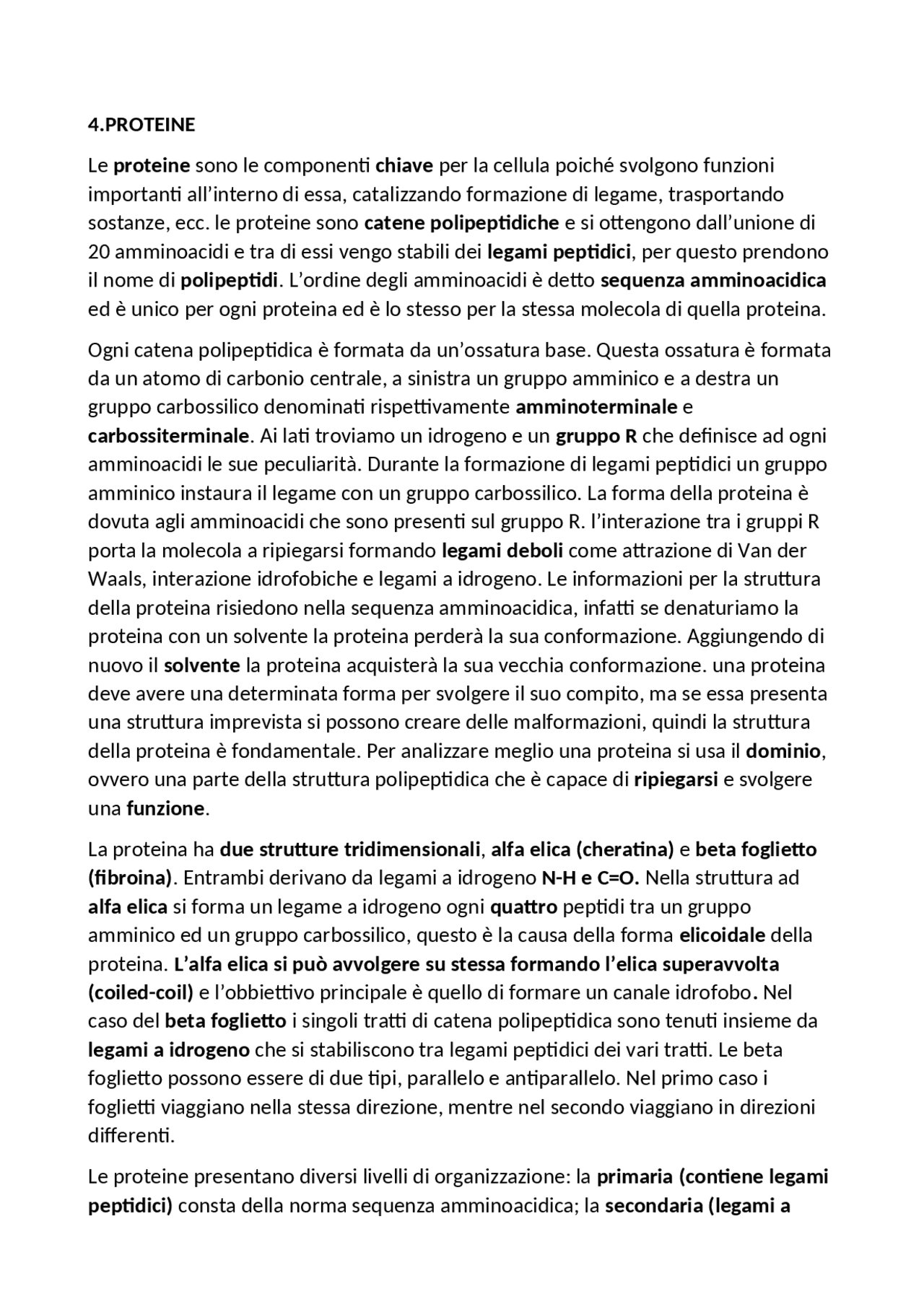 Riassunto Biologia Alberts Docsity