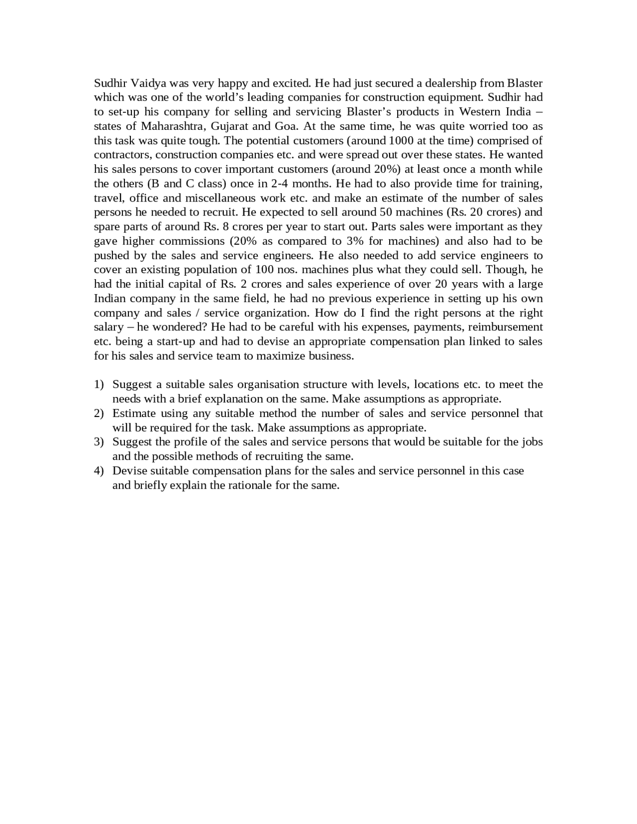 Sales And Distribution Docsity