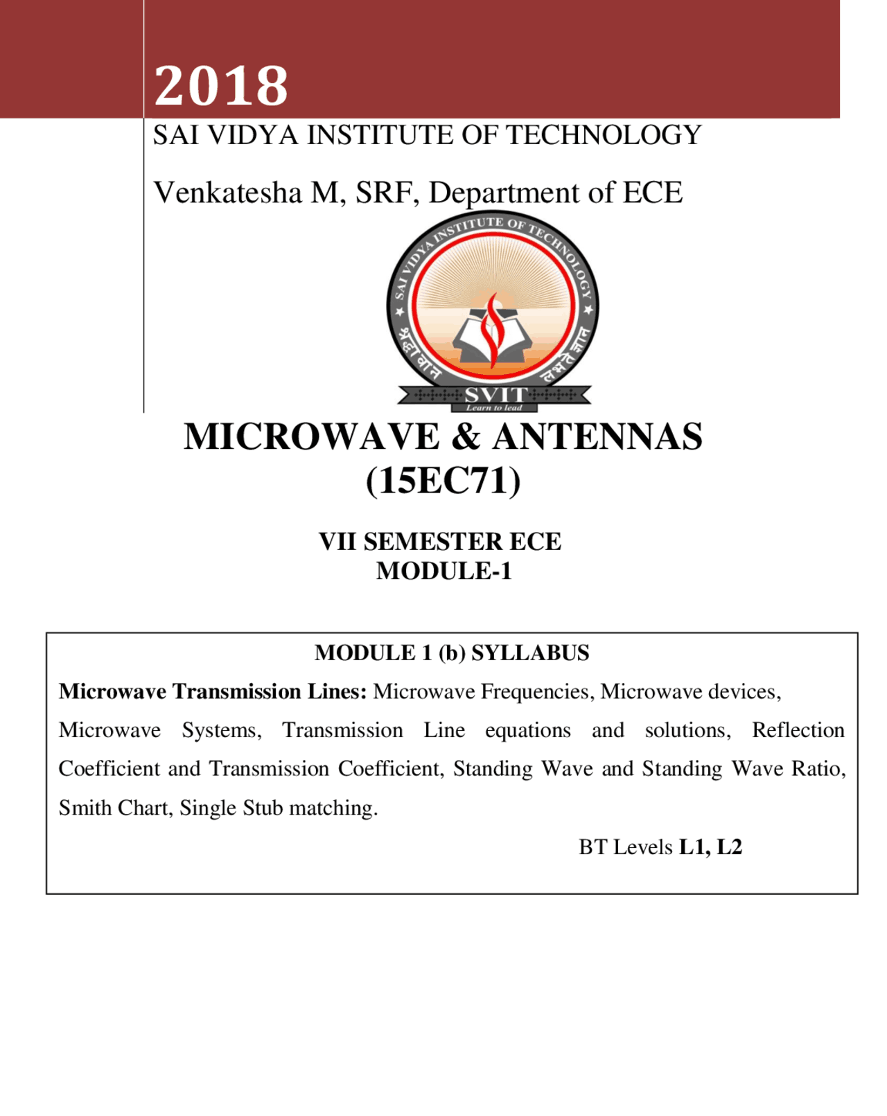 Module 1 Notes MA VTU - Docsity