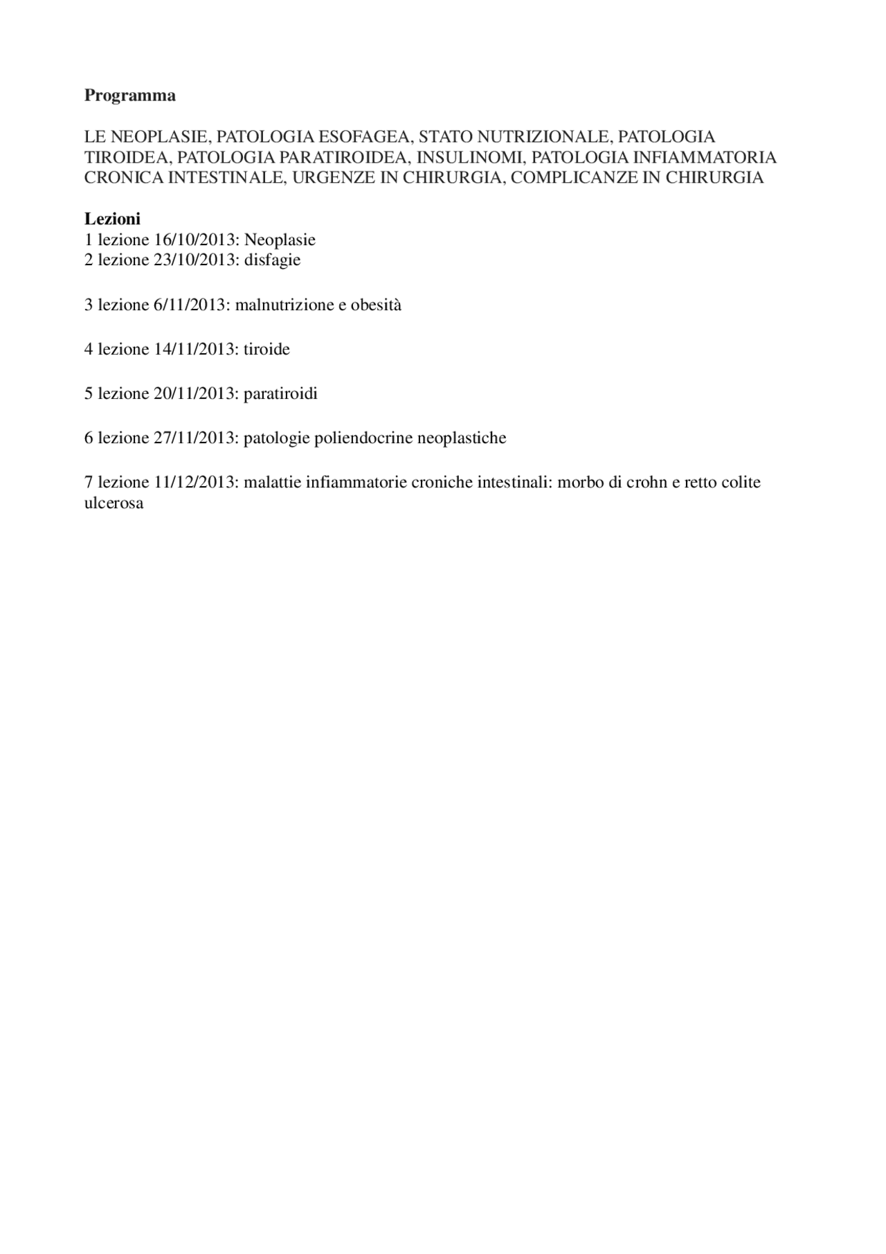 Appunti Di Chirurgia Docsity