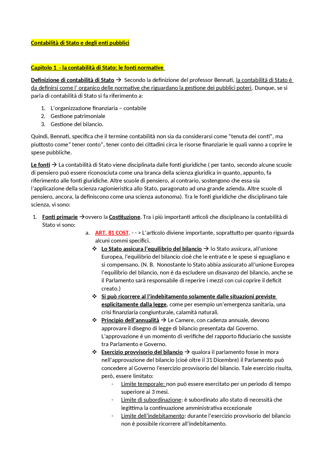 Contabilità Di Stato Docsity