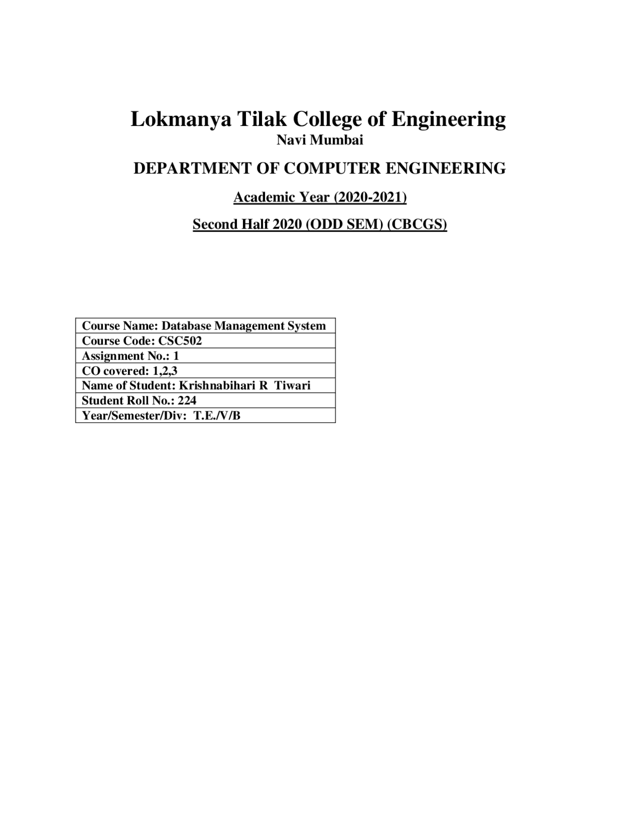 Dbms experiment type in which you can edit your own words - Docsity