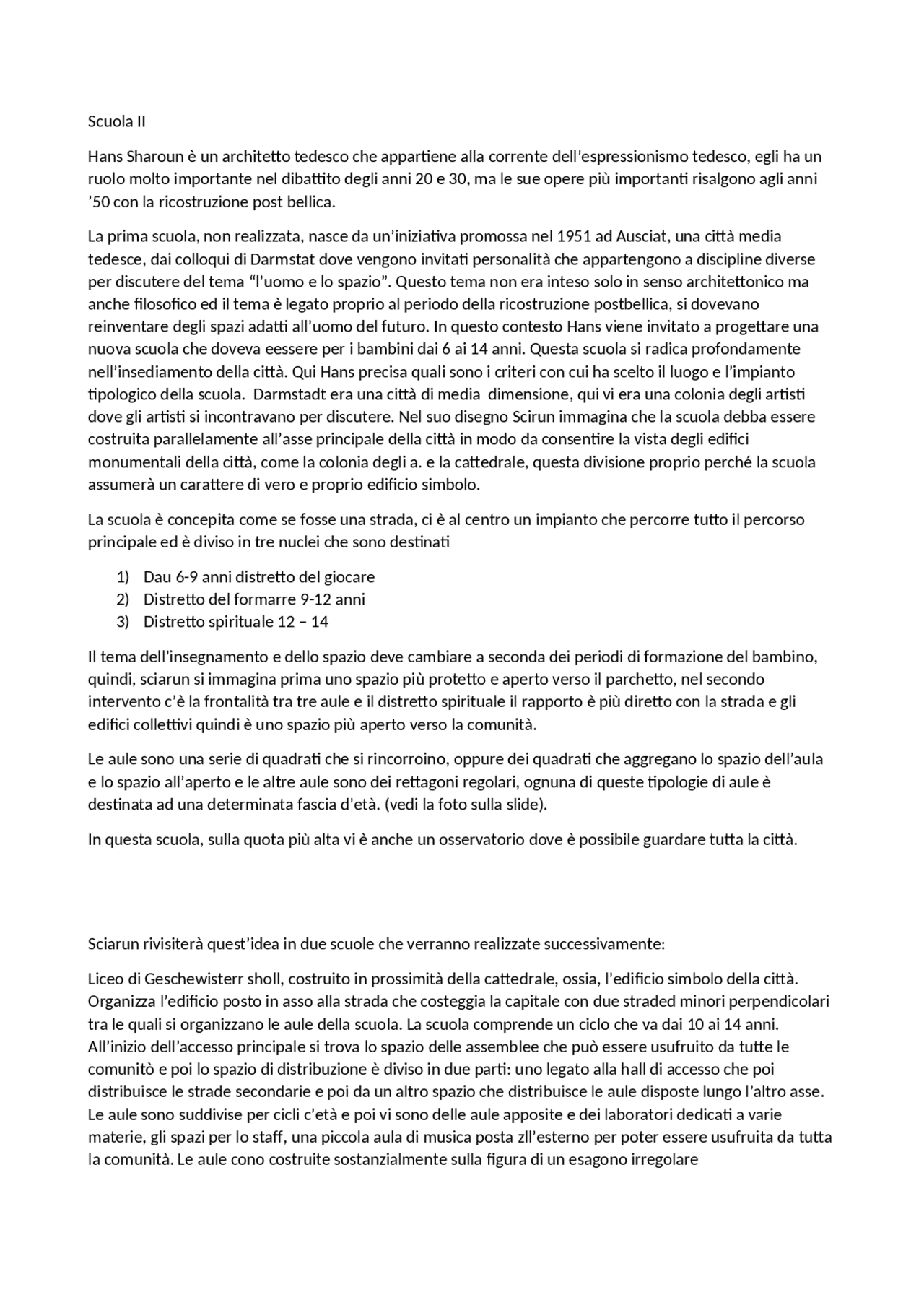 Scuola Caratteri Tipologici Dellarchitettura Docsity