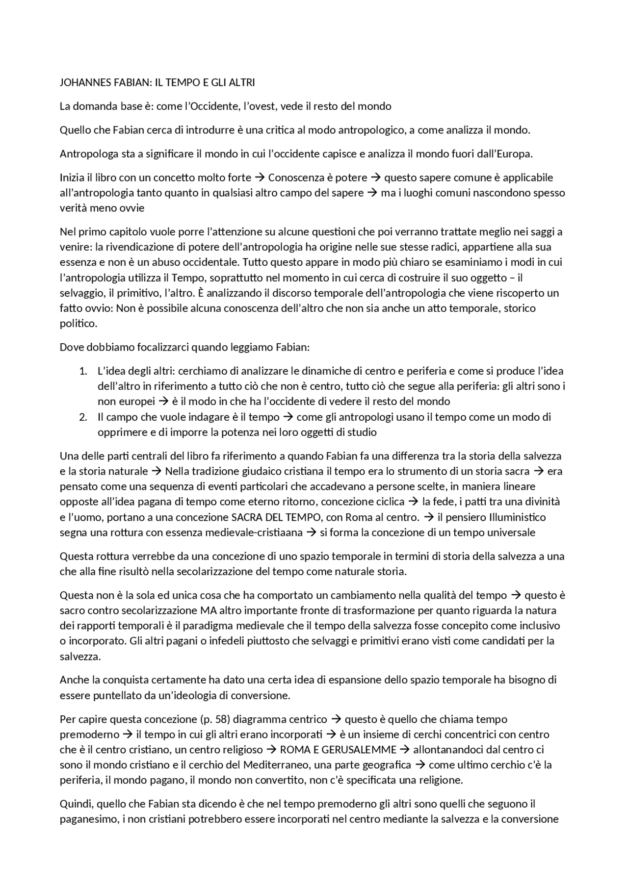 Il Tempo E Gli Altri Docsity