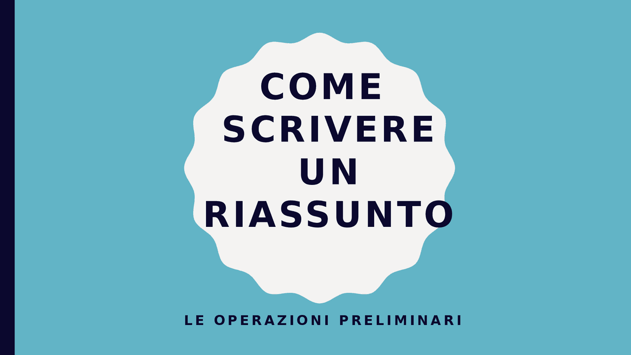 Lezione Tutorial Come Scrivere Un Riassunto Docsity