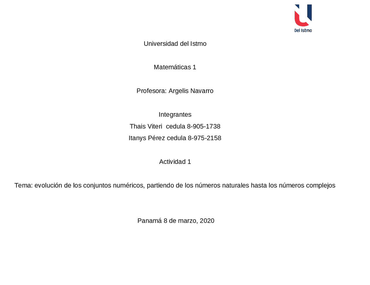Conjuntos Numéricos Docsity