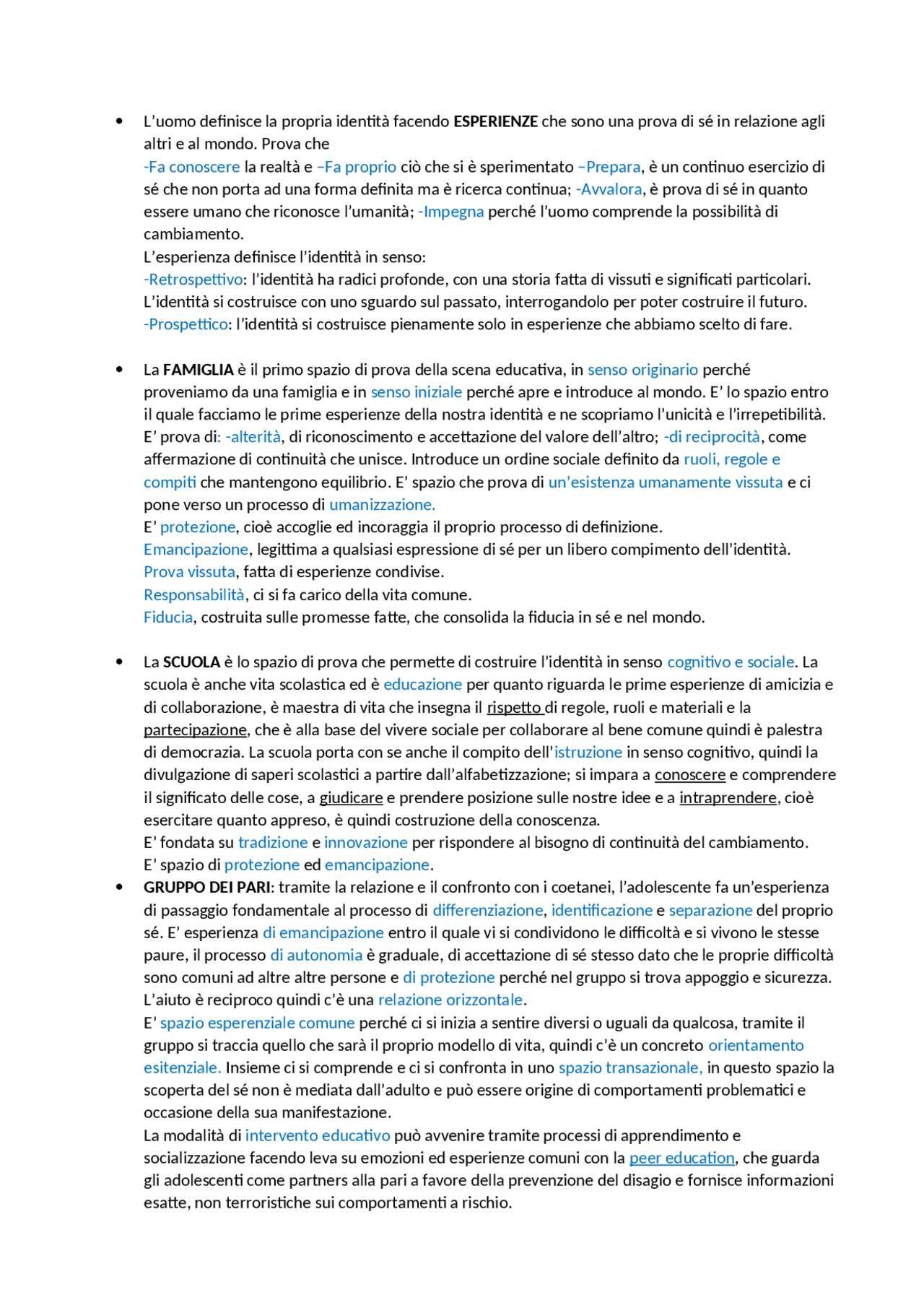 Pedagogia Generale Zamengo Docsity