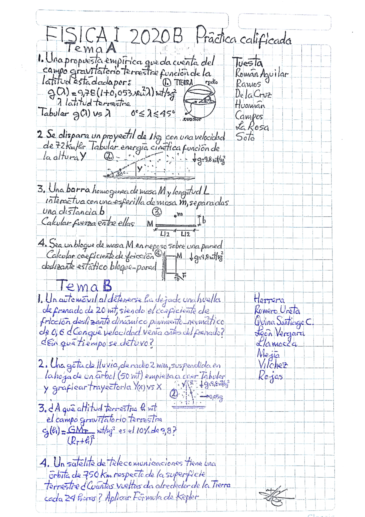 Practica Calificada Exámenes De Física Docsity