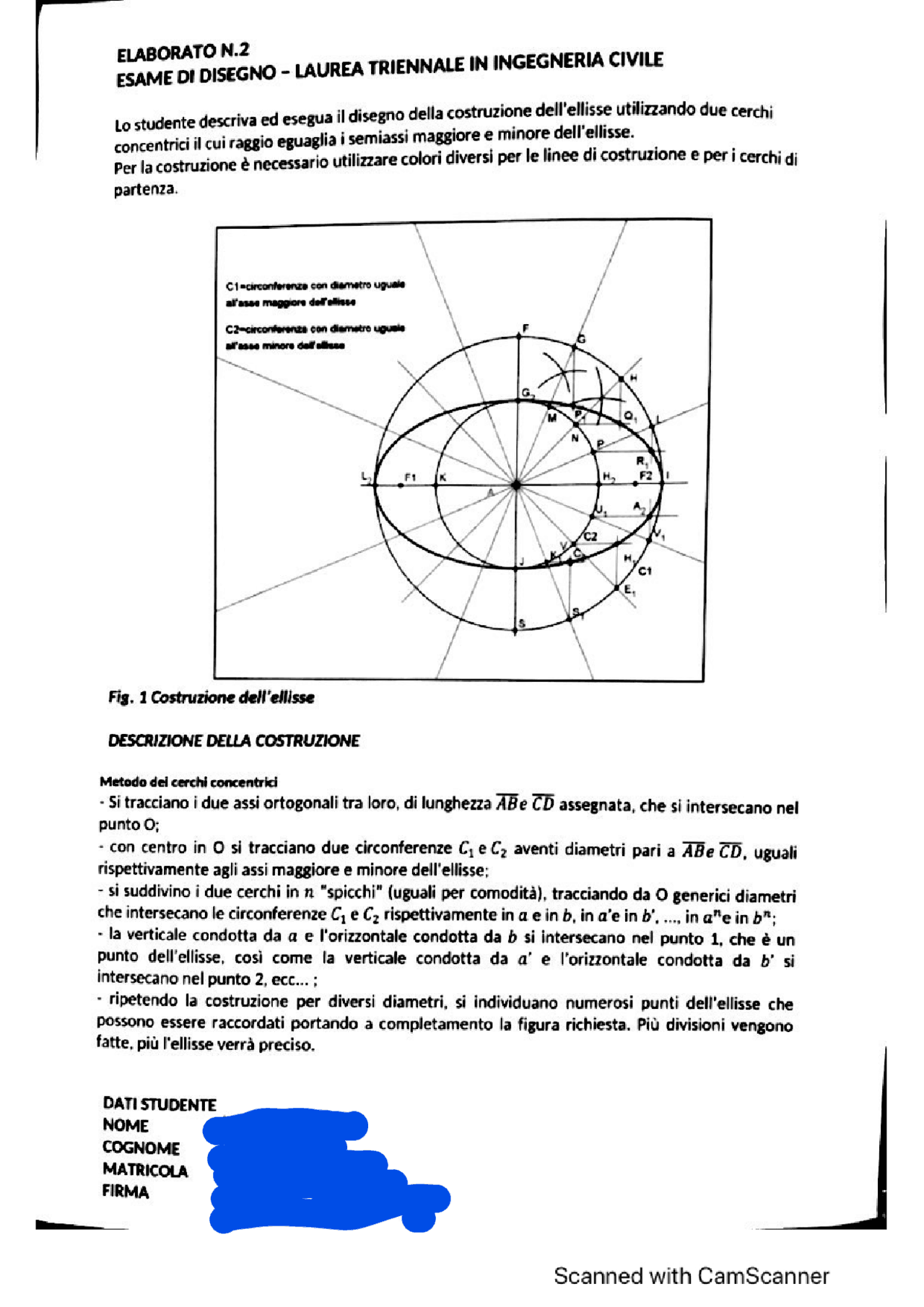 Elaborato 2 Disegno Unipegaso Corretto E Superato Dic 2020 Docsity