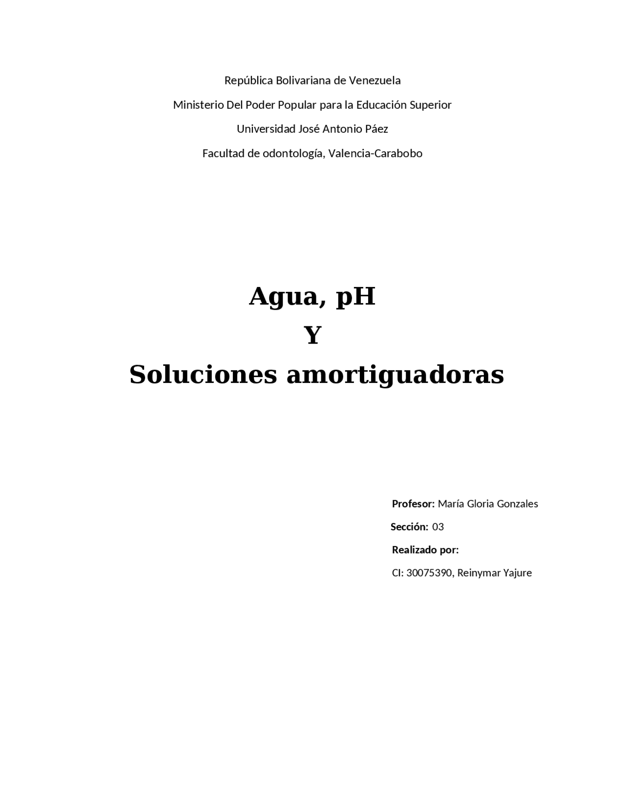 Agua,ph,soluciones amortiguadoras - Docsity