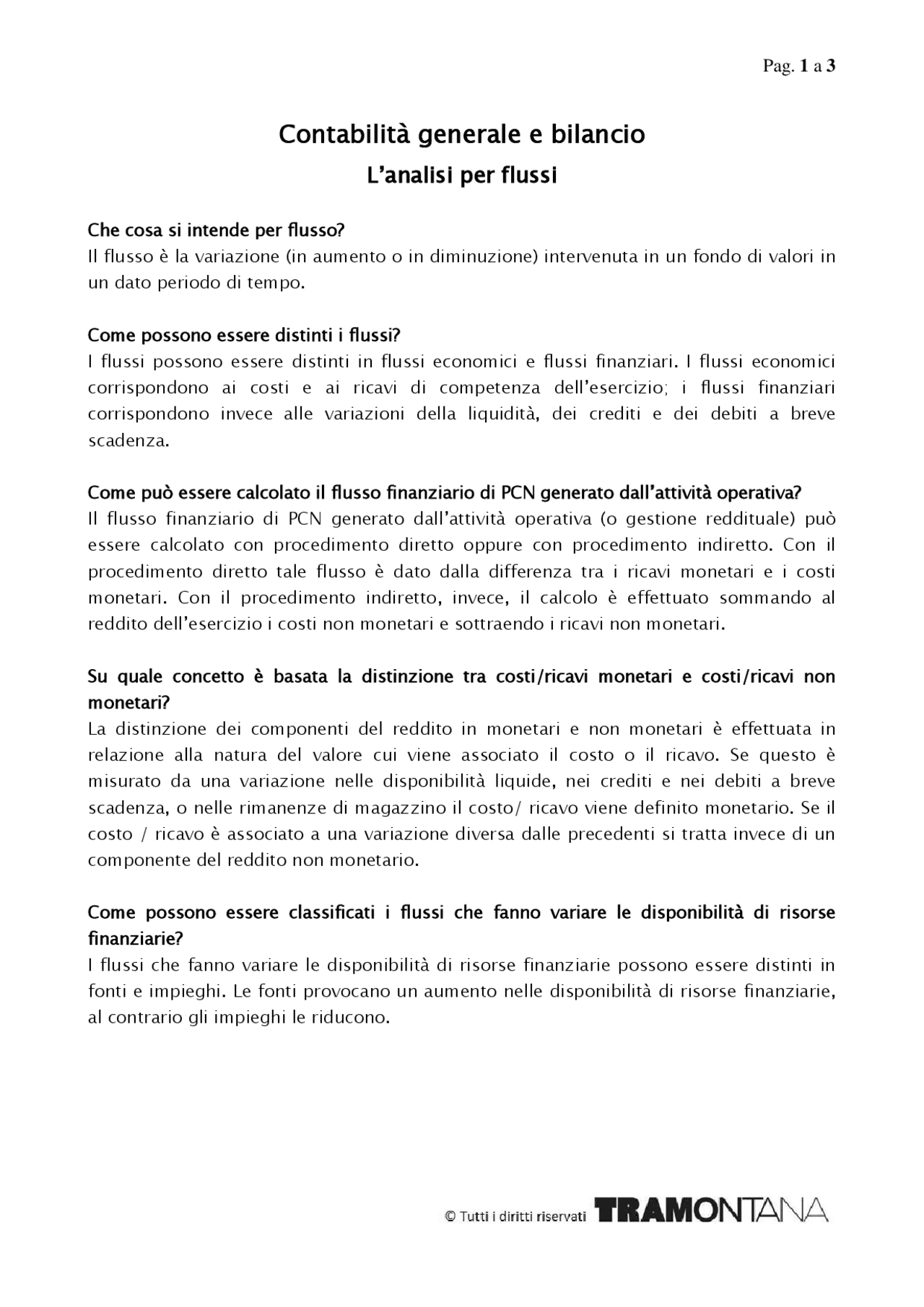 Contabilità generale e bilancio - Docsity