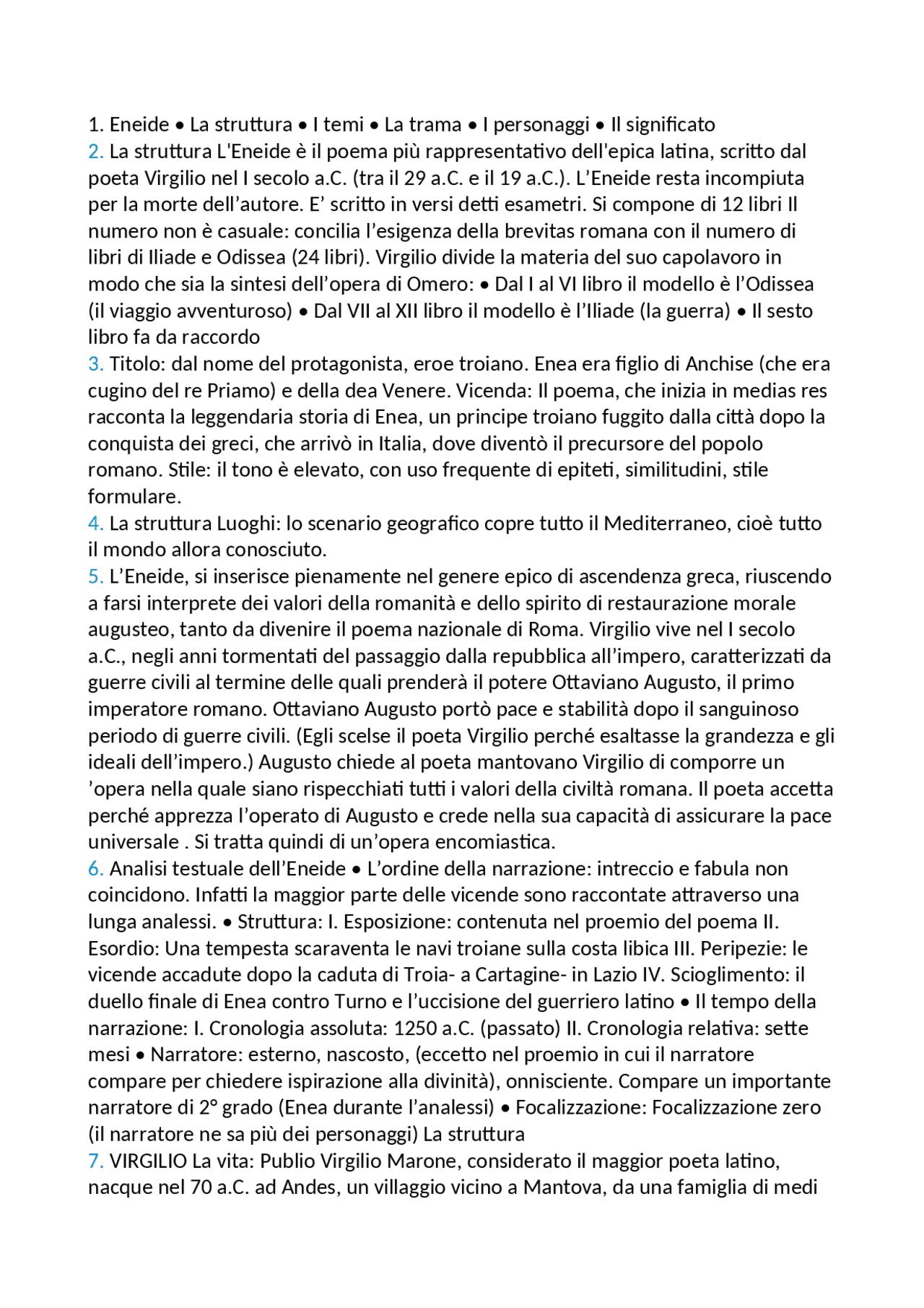 Virgilioeneide Appunti Docsity