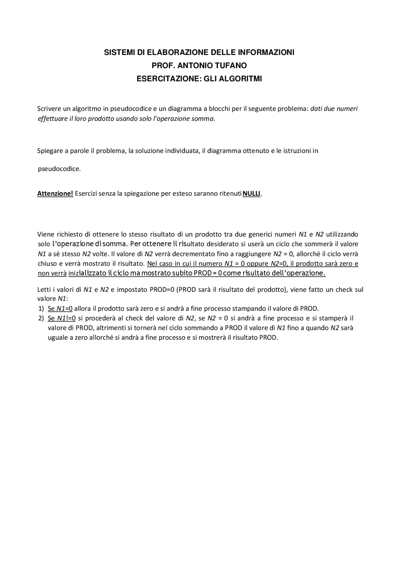 Elaborato Di Algoritmi Di Sistemi Di Elaborazione Delle Informazioni
