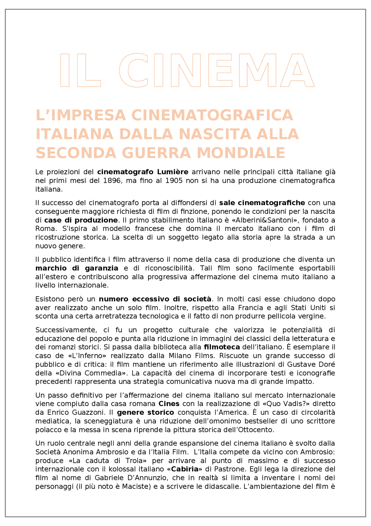 Teoria Della Comunicazione E Dei Media Cinema Fausto Colombo Docsity