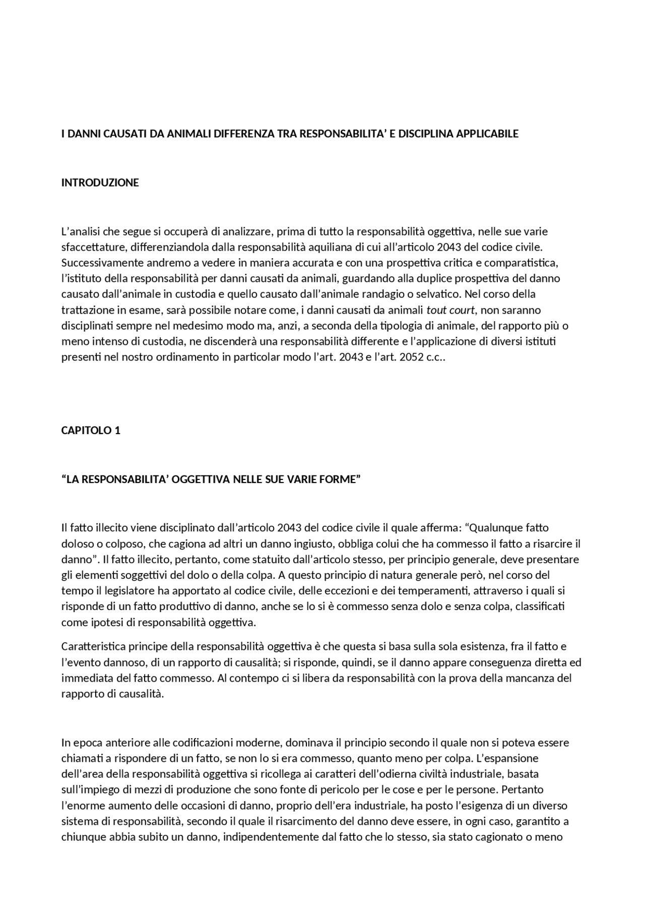 Tesina Diritto Civile Tesine Universitarie Di Diritto Civile Docsity