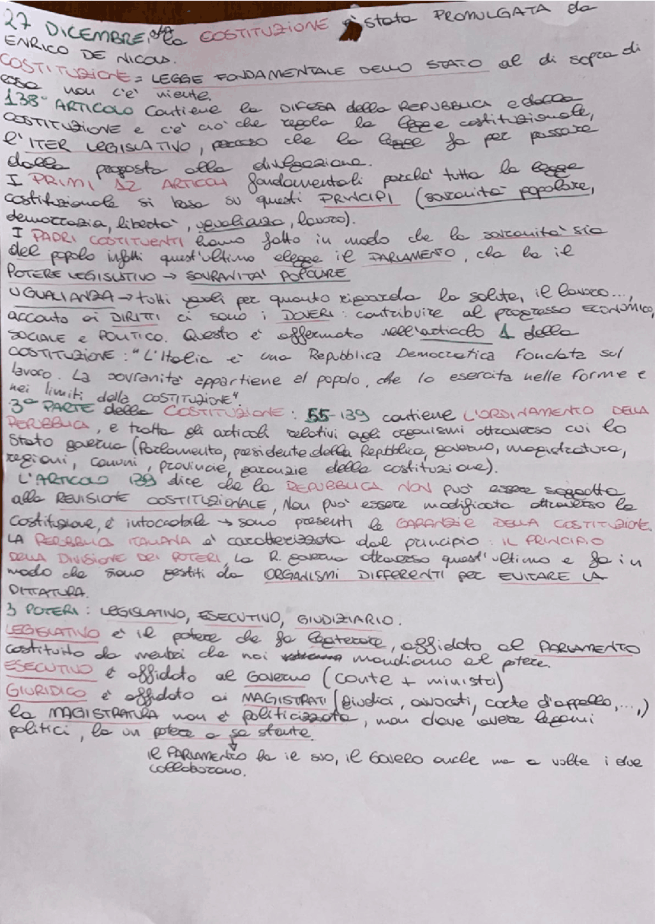 Cittadinanza E Costituzione Docsity