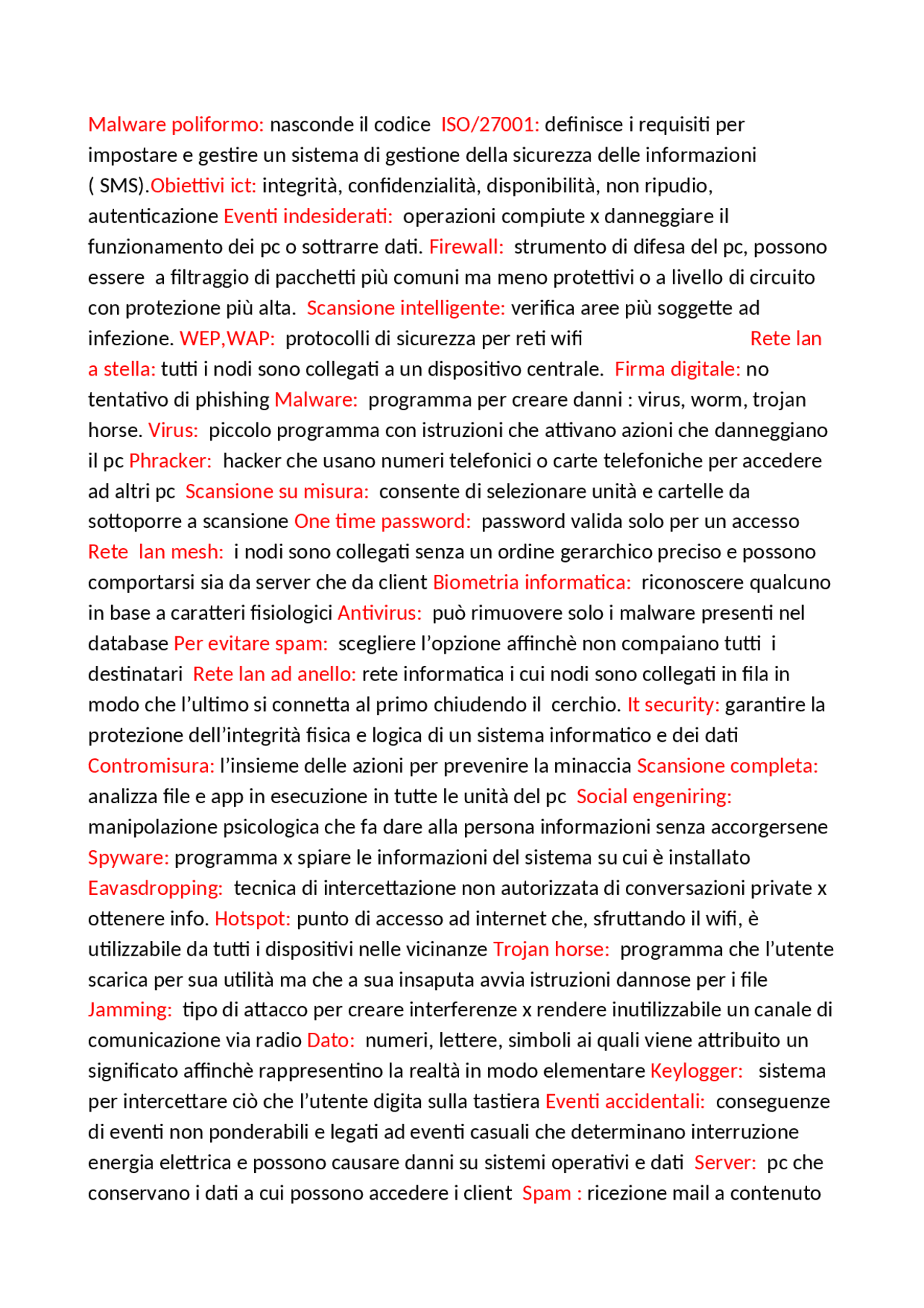 Risposte Più Frequenti 4 Modulo Eipass Appunti Di Informatica Docsity