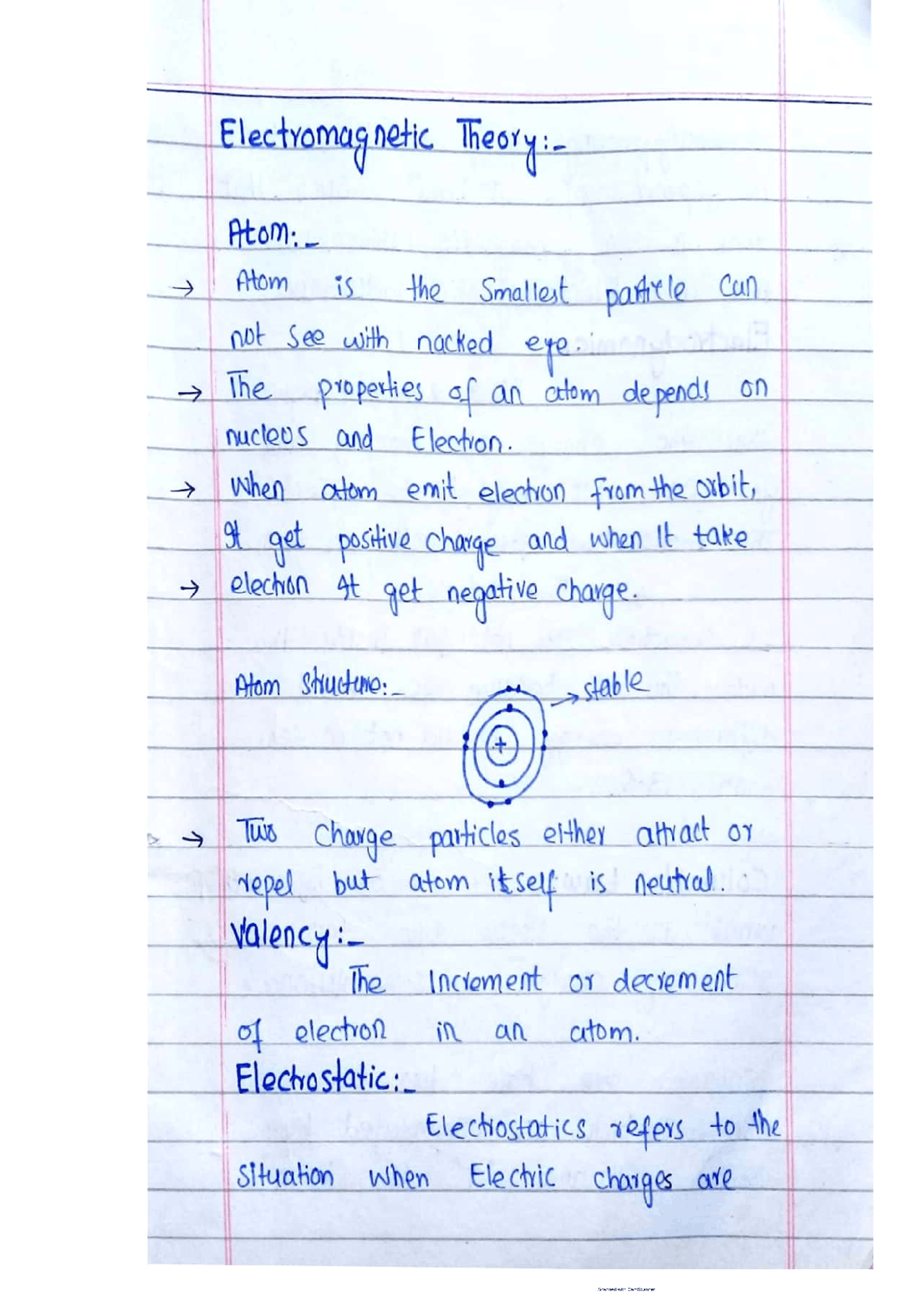 Electromagnetic Theory Docsity