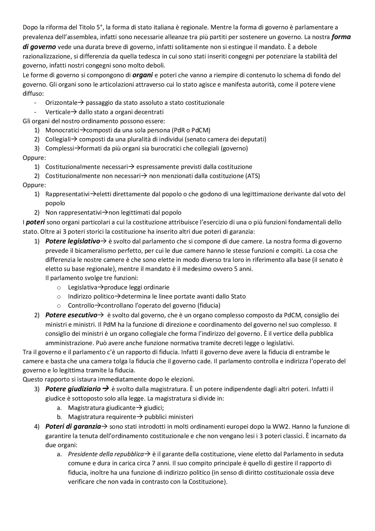 Diritto Pubblico Maps Appunti Di Diritto Pubblico Docsity