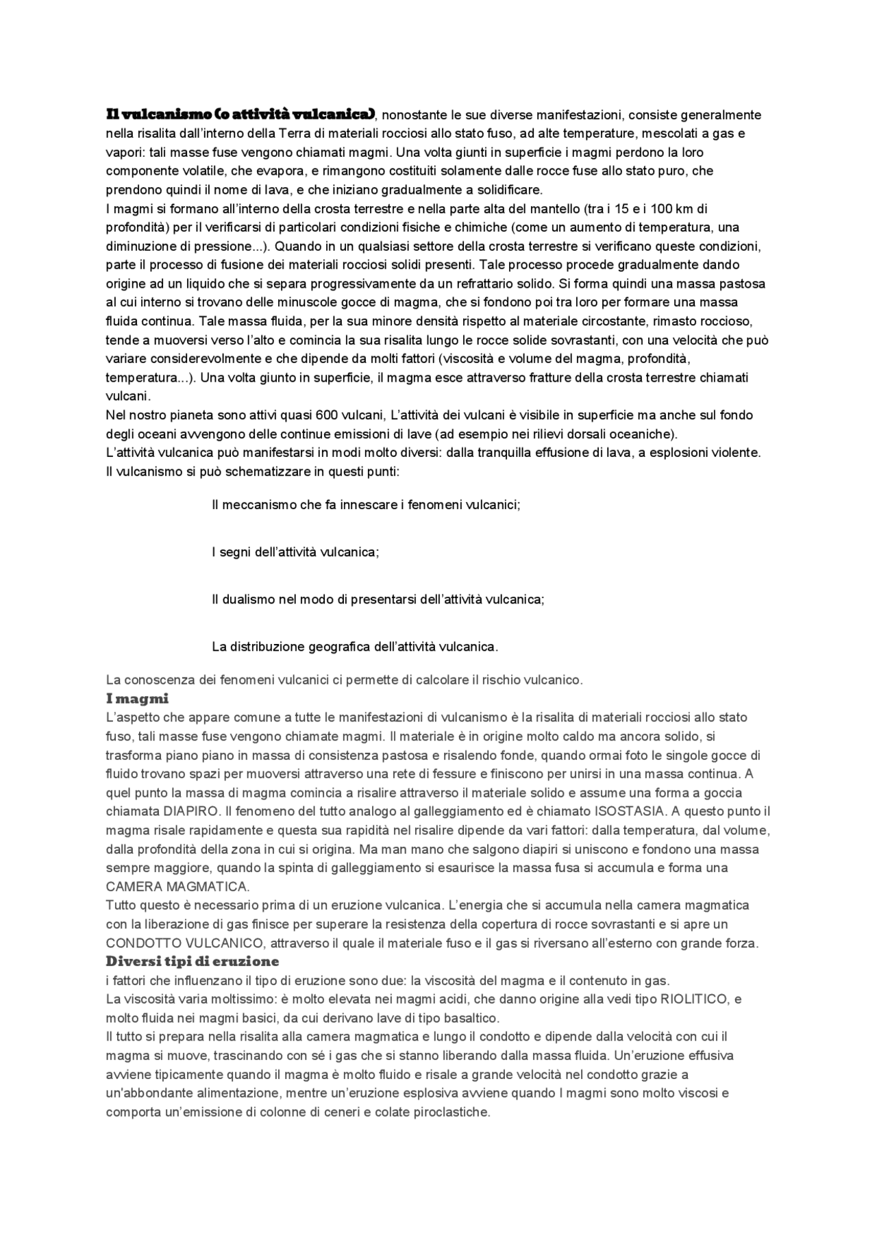 Scienze Vulcanismo E Terremoti Docsity