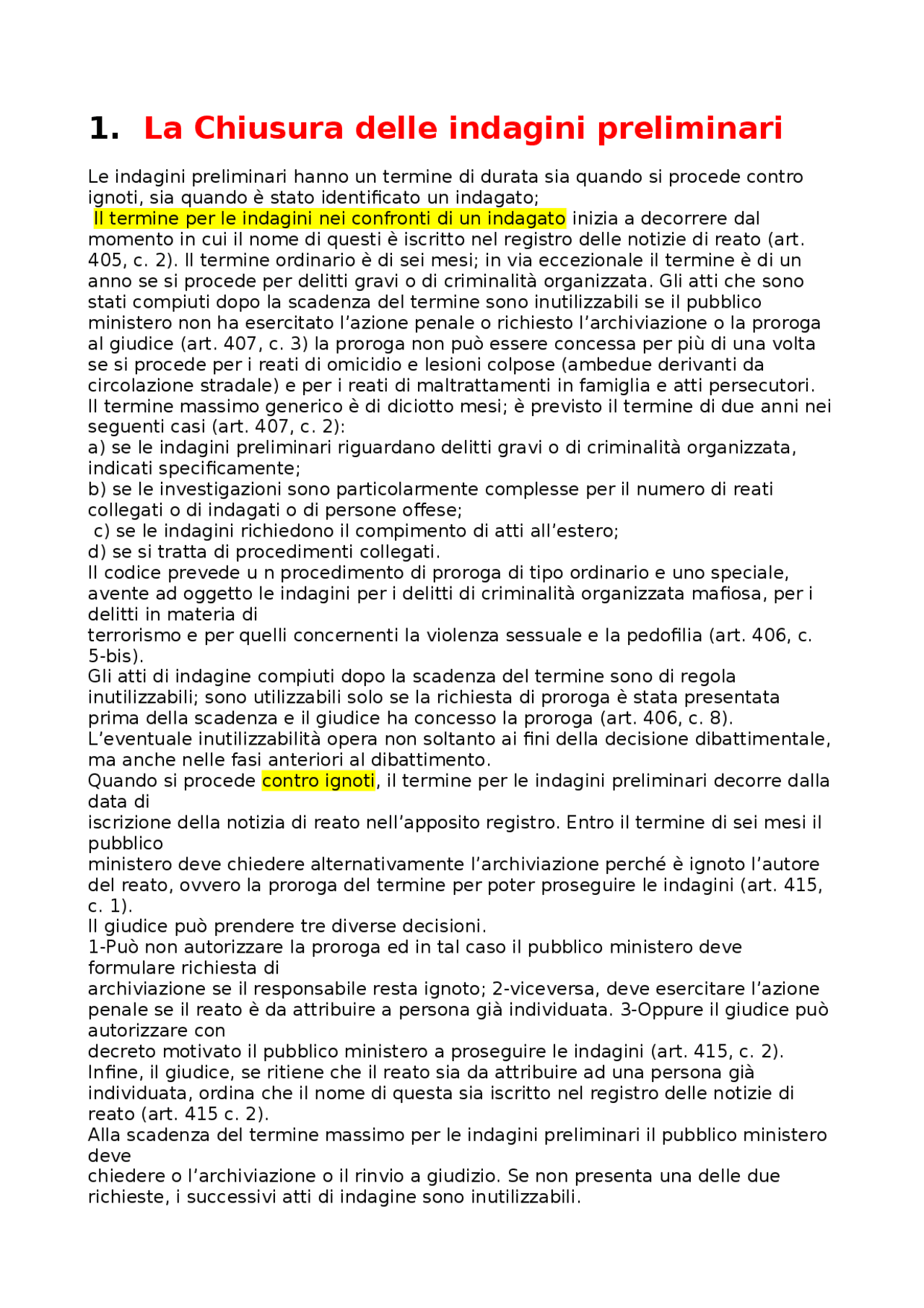 Paniere Risposte Aperte Diritto Processuale Penale Ecampus Docsity