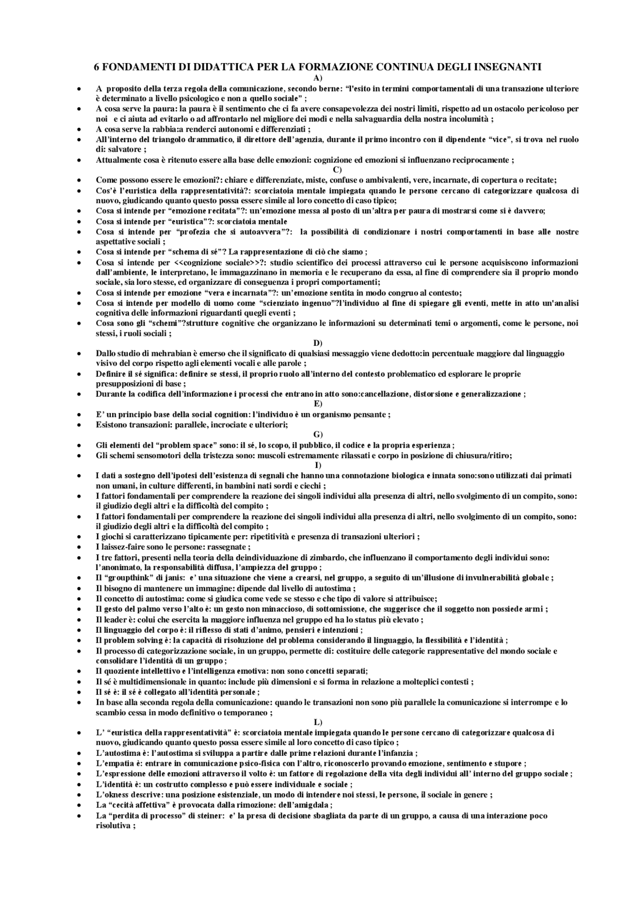 Domande Desame Con Risposta Corretta Docsity