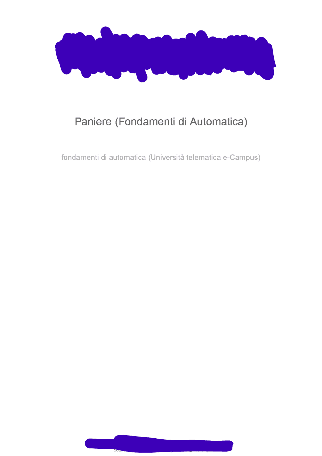 Fondamenti Di Automatica Risposte Multiple Docsity