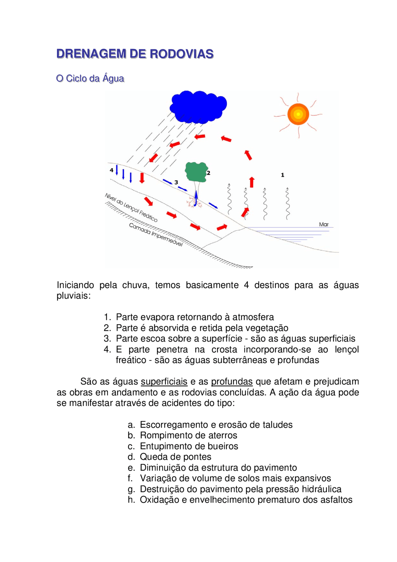 Drenagem De Pavimentacao Docsity